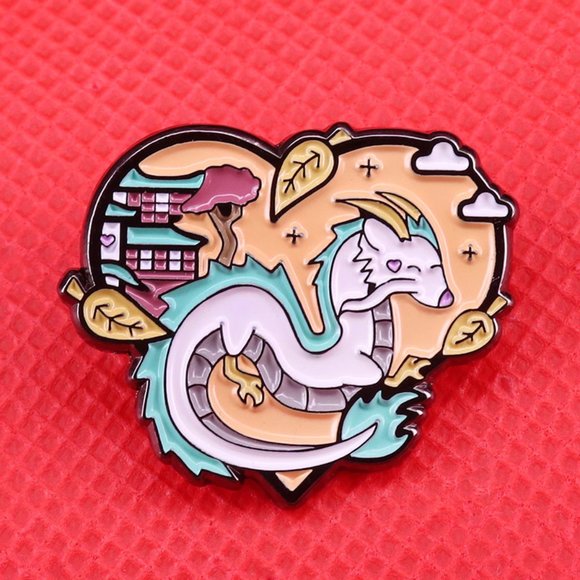 kawaii | Jewelry | 22 Spirited Away Studio Ghibli Haku Enamel Pin ...